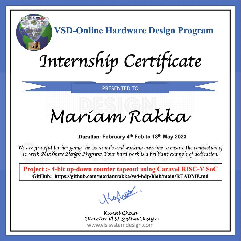 VSD-Hardware Design Program - VLSI System Design
