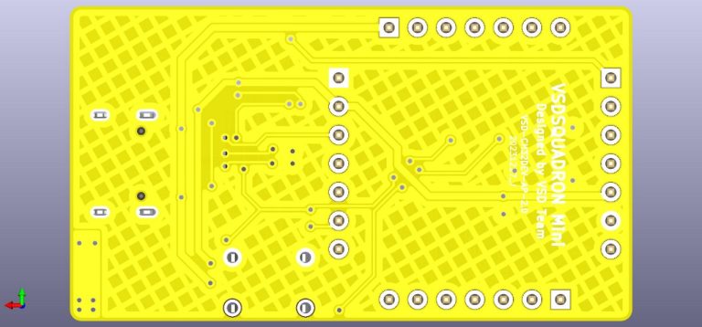 VSDSquadron Mini bottom view - VLSI System Design