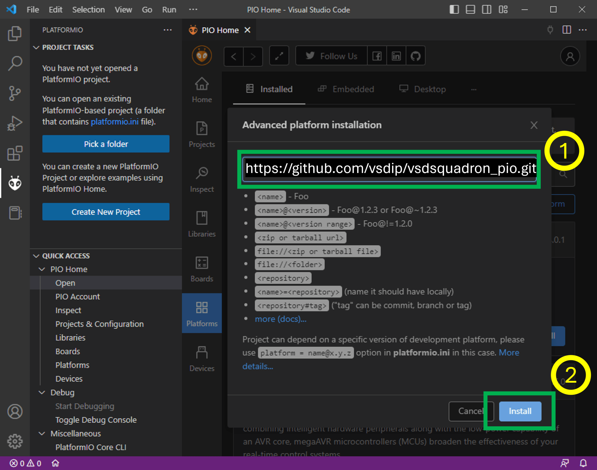 Uploading blink example - VLSI System Design