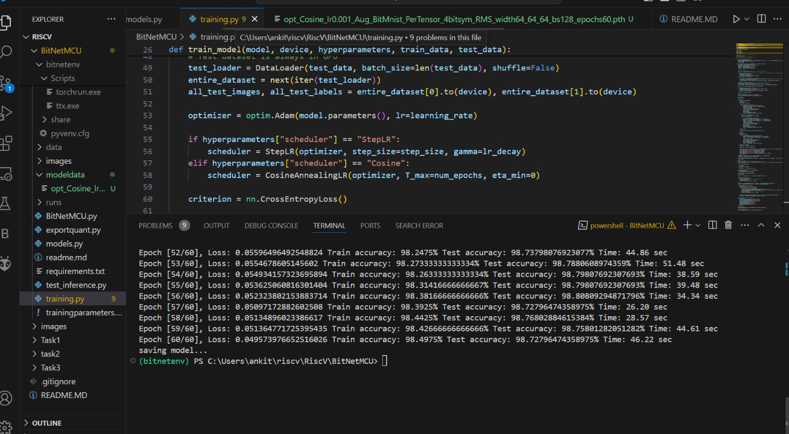Real Time Implementation of BitNetMCU – VLSI System Design