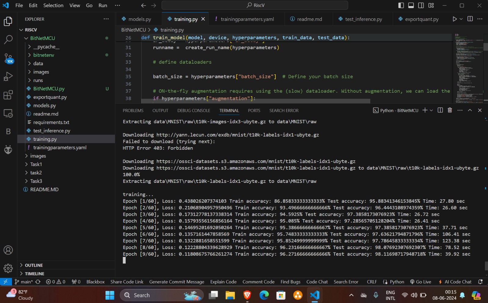Real Time Implementation of BitNetMCU – VLSI System Design